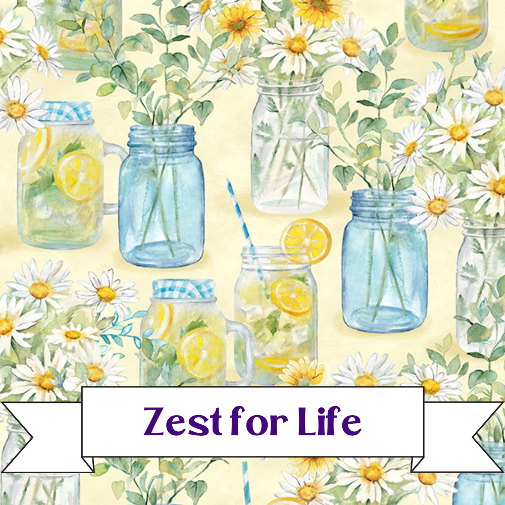 Zest for Life by Wilmington Prints Cotton Quilting Fabric - Angels Neverland