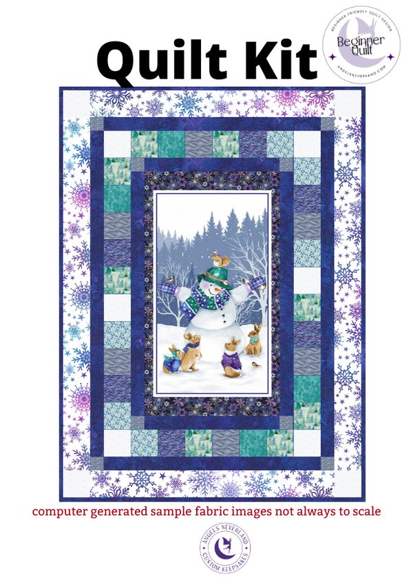 Flurry Friends DIY Easy Beginner QUILT KIT - Picture This Pattern ...