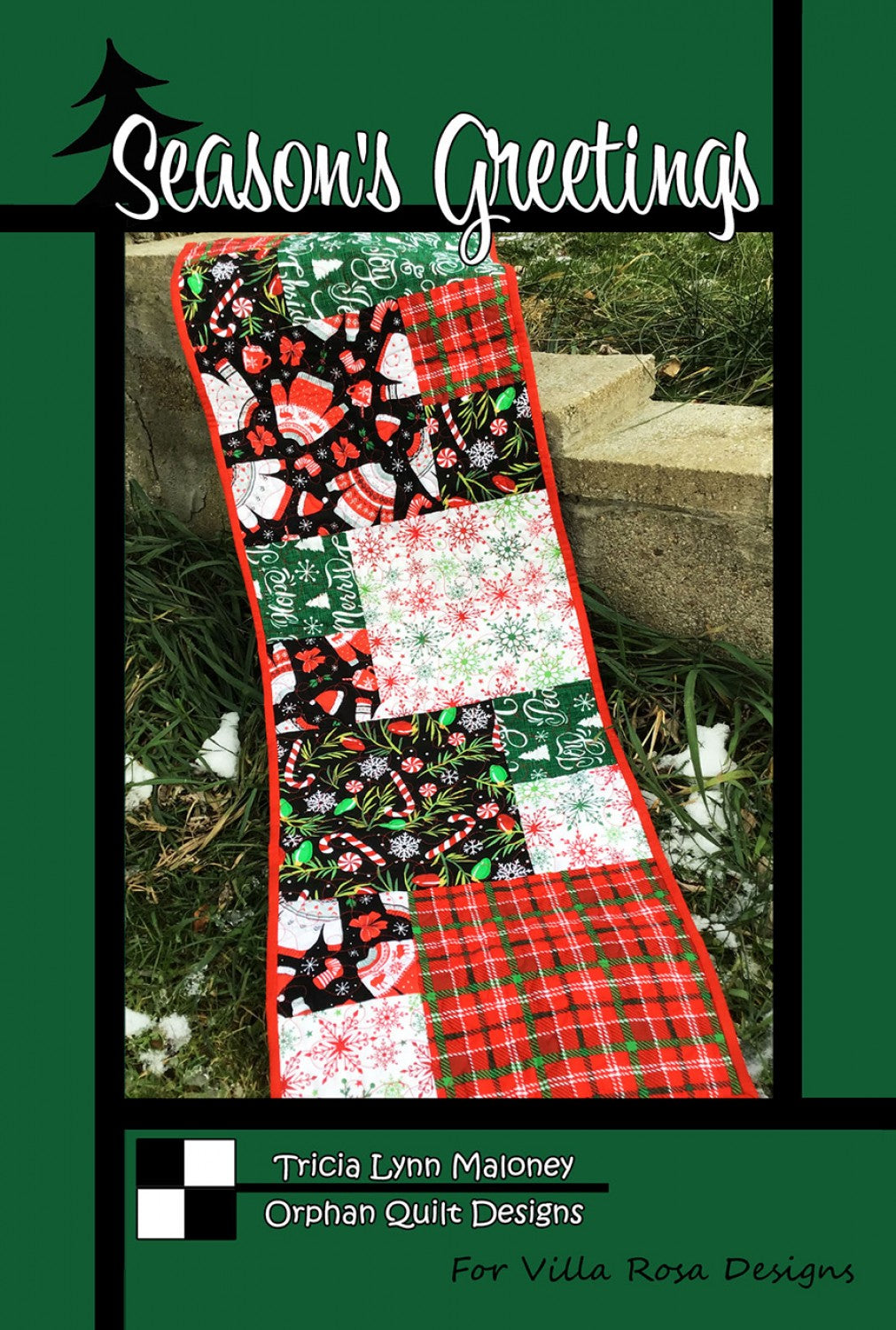 Season's Greetings Table Runner KIT by Angels Neverland
